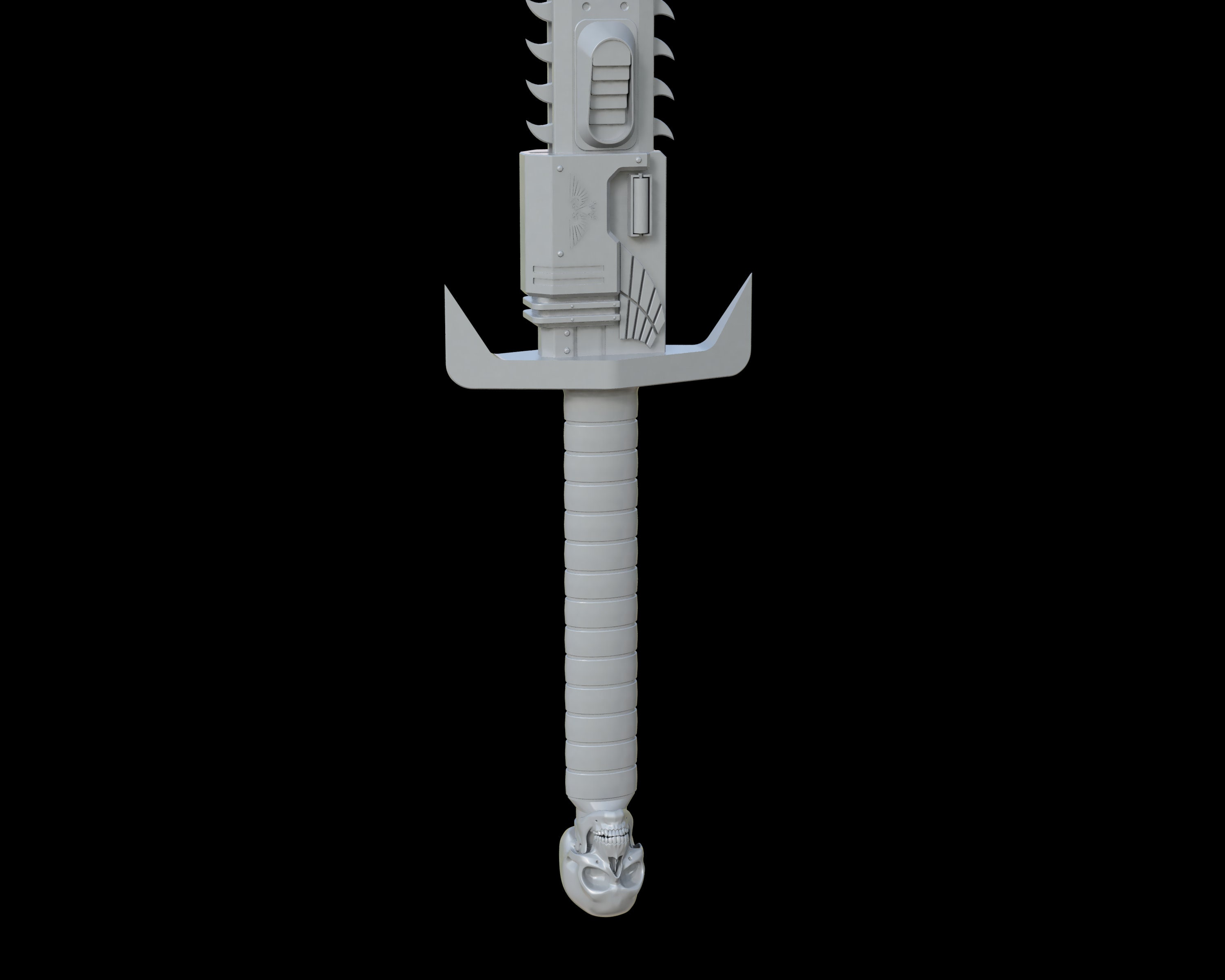 Two Handed Chainsword 3D Print Files - Etsy