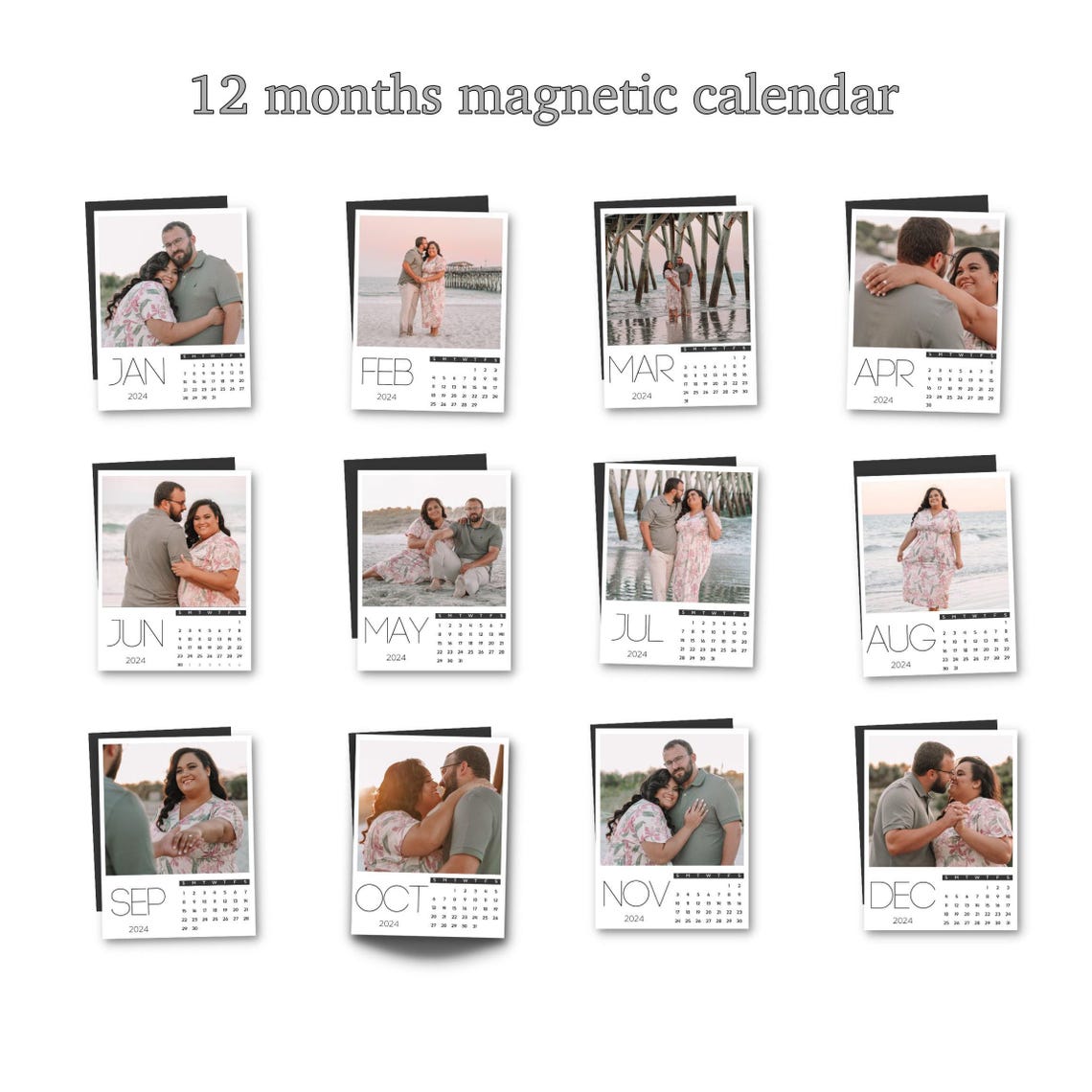 Personalized 2026 Photo Calendar Magnets | Custom Fridge Calendar ...
