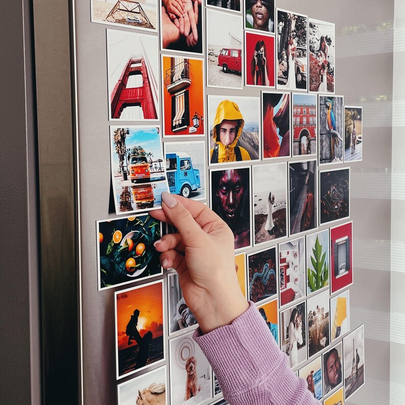 Snap Photo Magnets for Home Decor 1st Anniversary Gift Custom Fridge ...