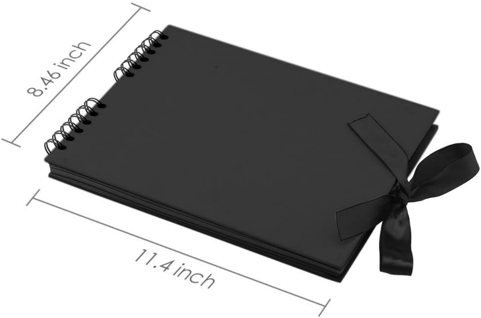 Scrapbook With 80 Black Pages Personalized Photo Included - Etsy