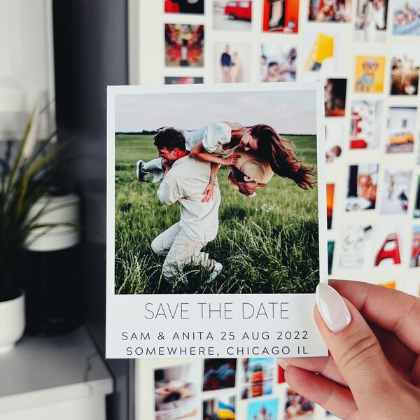 Save the Date Magnets With Qr Code - Etsy