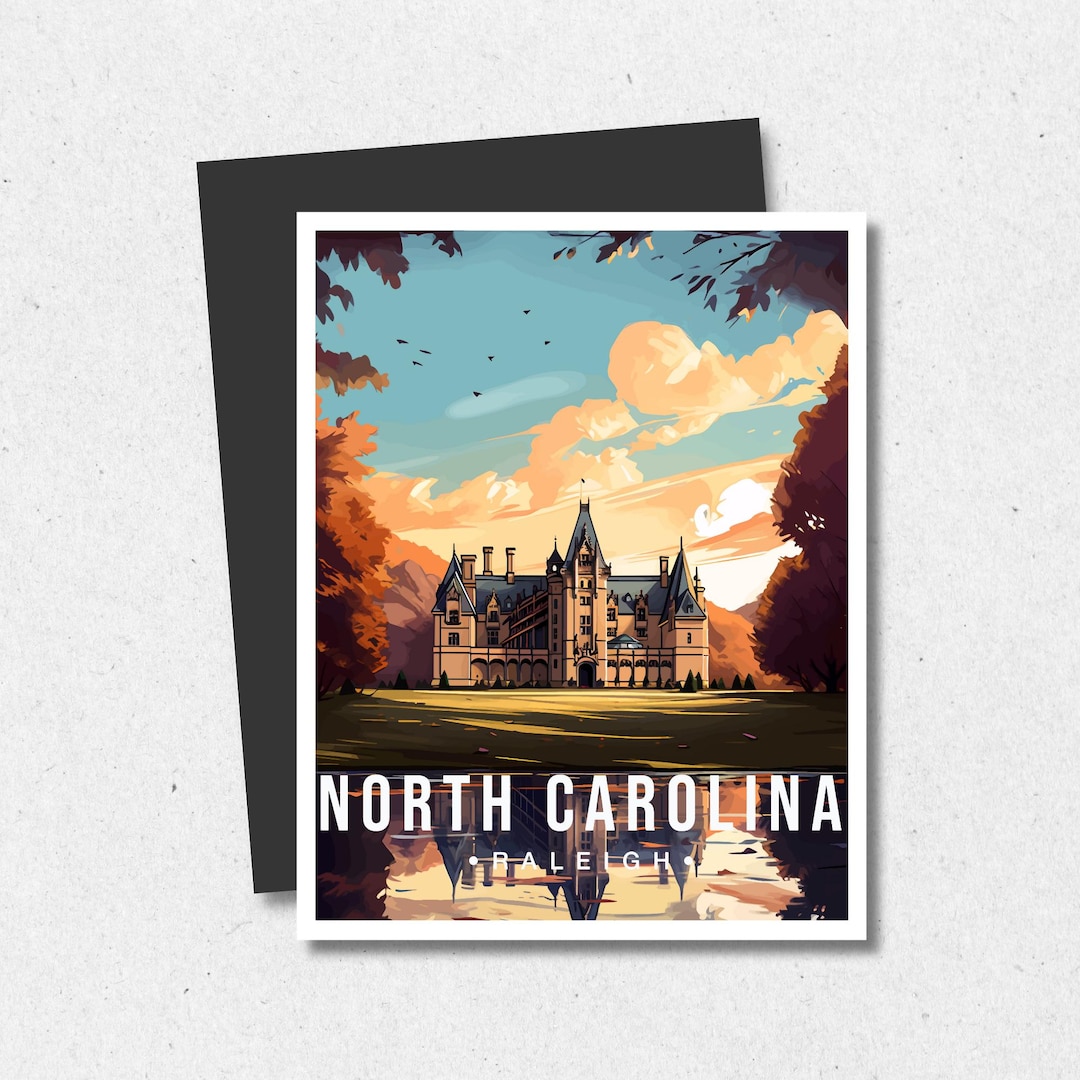 North Carolina State Magnets United State Souvenir Picture Magnet Back ...