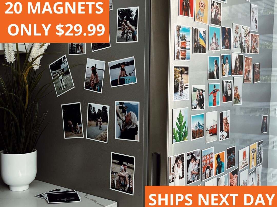 Custom Photo Magnets Personalized Fridge Magnets, Holiday Gifts ...