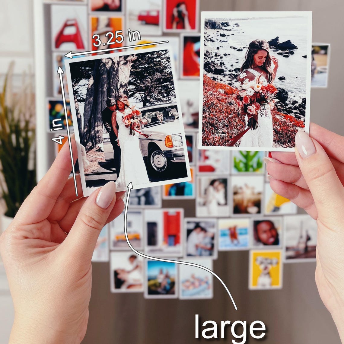 Snap Photo Magnets for Home Decor 1st Anniversary Gift Custom Fridge ...