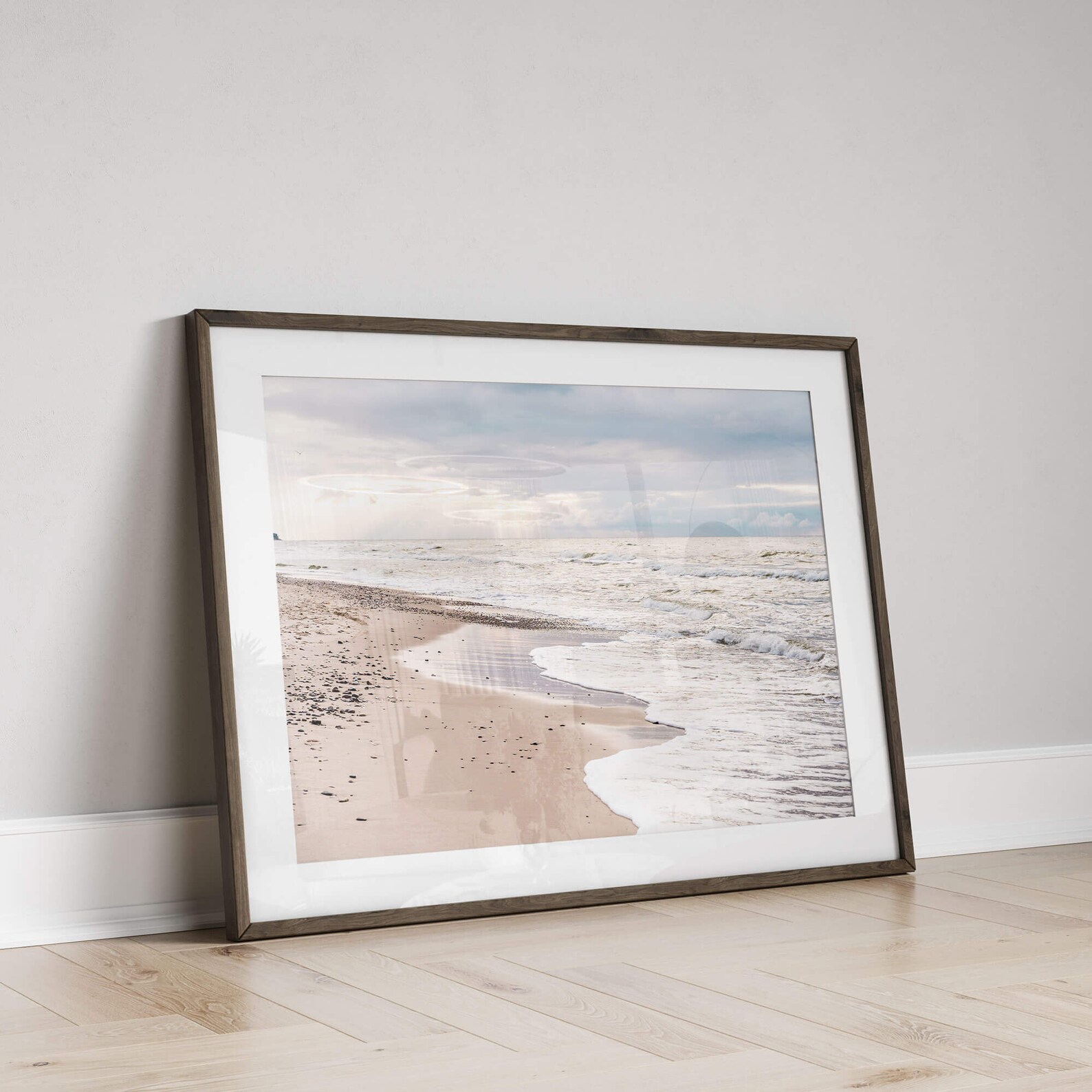 Neutral Beach Print, PRINTABLE Sea Poster, Minimalist Wall Art Beach ...