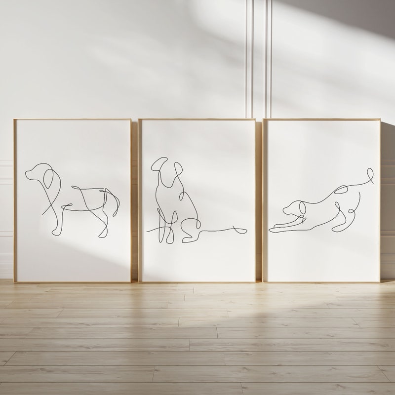 Modern Dog Art - Etsy