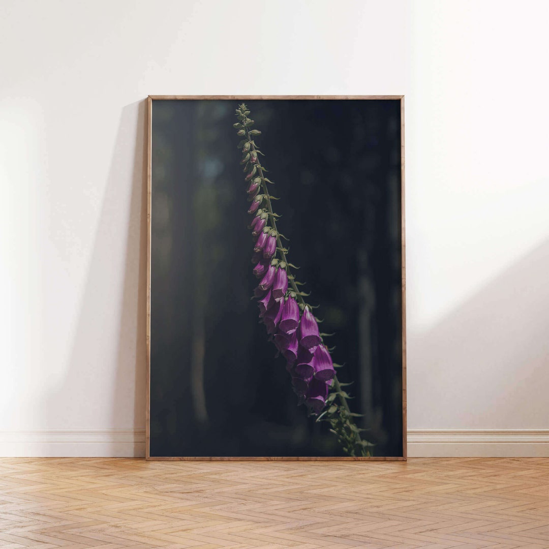 Purple Flower Poster Wall Art, Wall Art Print, Botanical Art, Nature ...