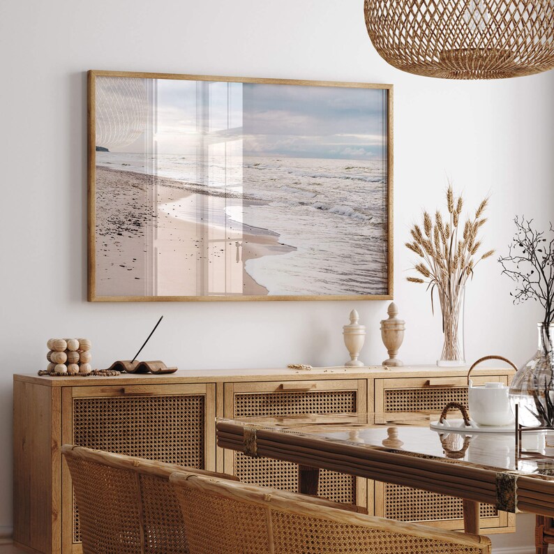 Neutral Beach Print PRINTABLE Sea Poster Minimalist Wall Art - Etsy