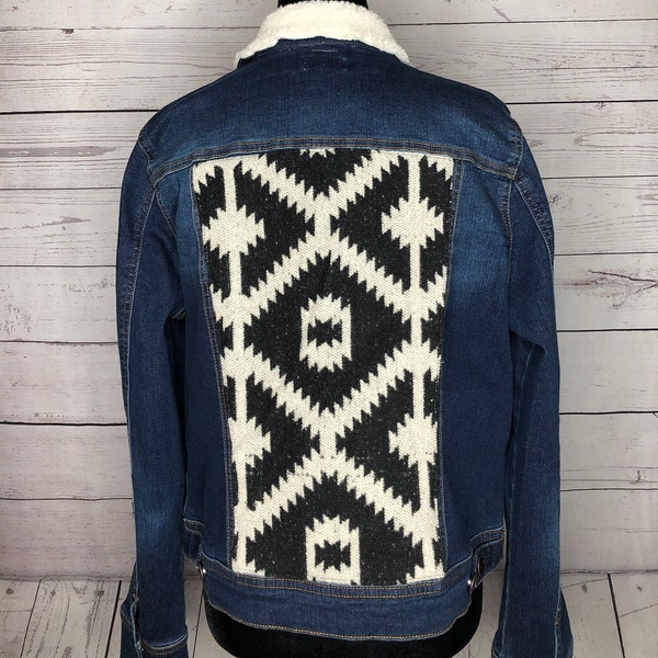 White Aztec Jacket - Etsy