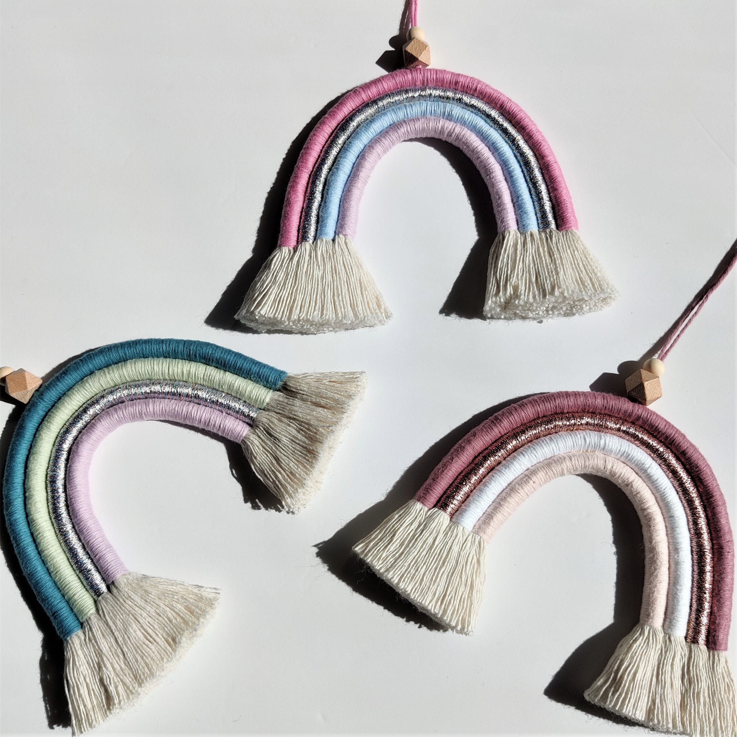 Macrame Rainbow Wallhanging | Wall Decor | Nursery Decor - Etsy
