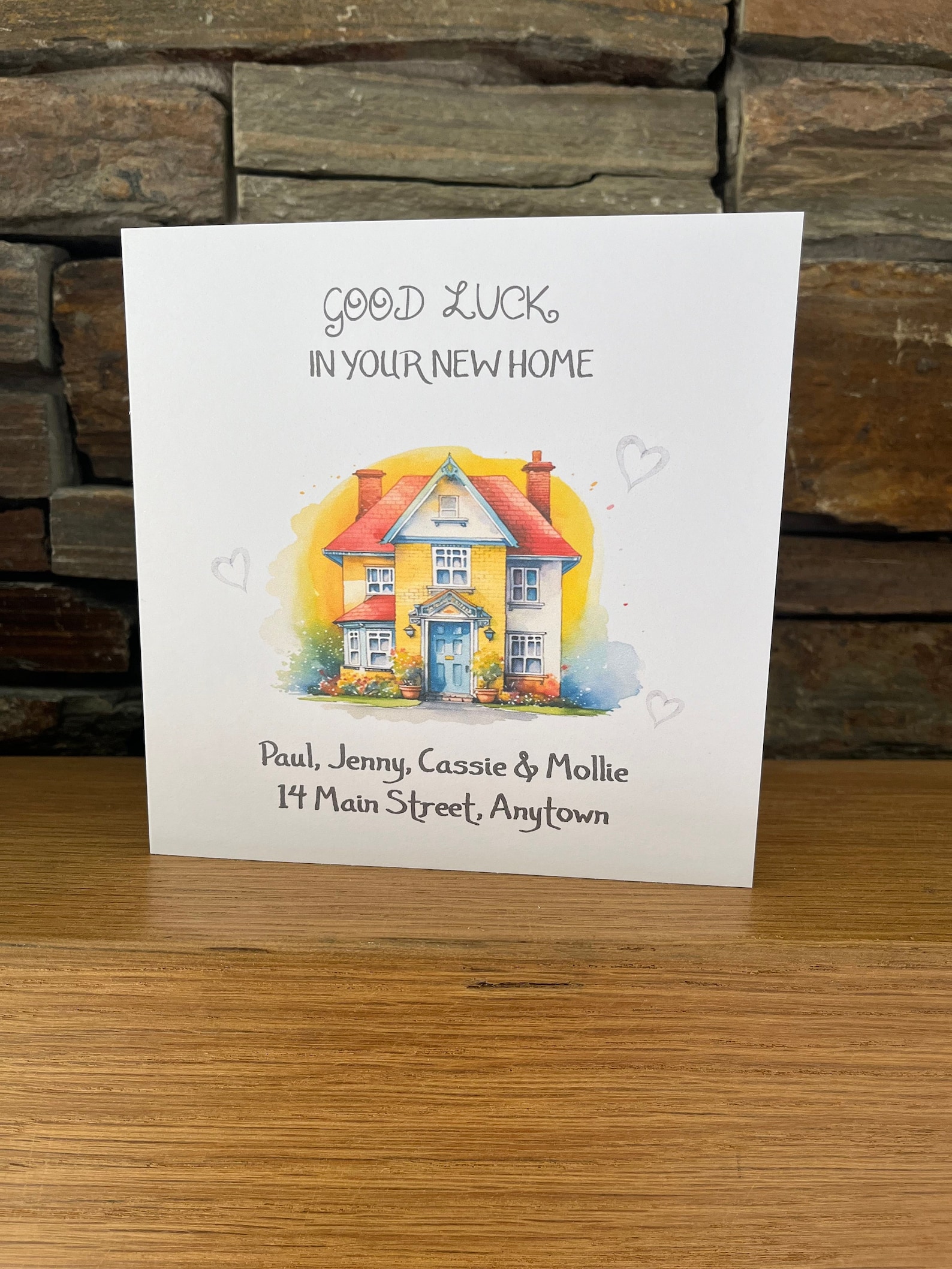 Personalised New Home Card, Congratulations on Your New Home, Happy New ...