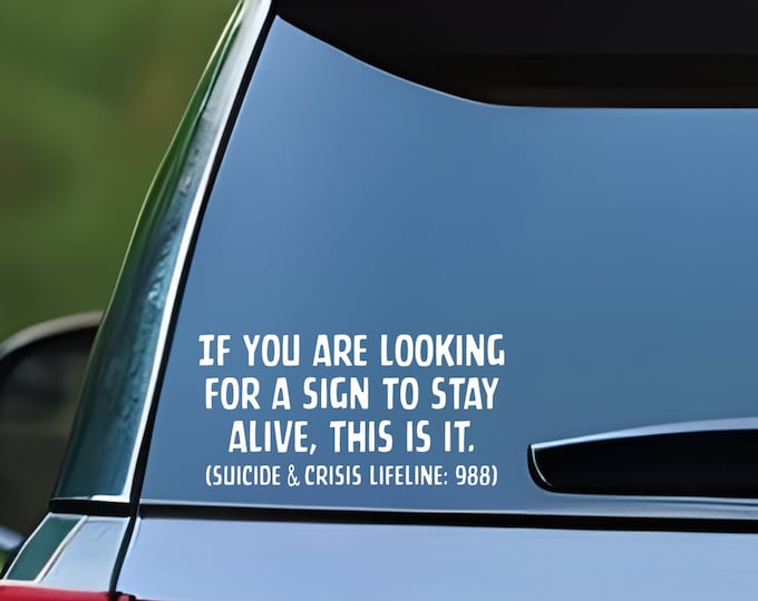 Semicolon Suicide Loss Decal, Suicide Awareness Feather Ribbon Vinyl ...