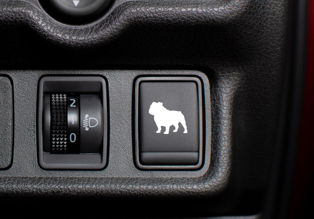 Bulldog Decal | Bully Decal | Blank Button Sticker for Car - Etsy