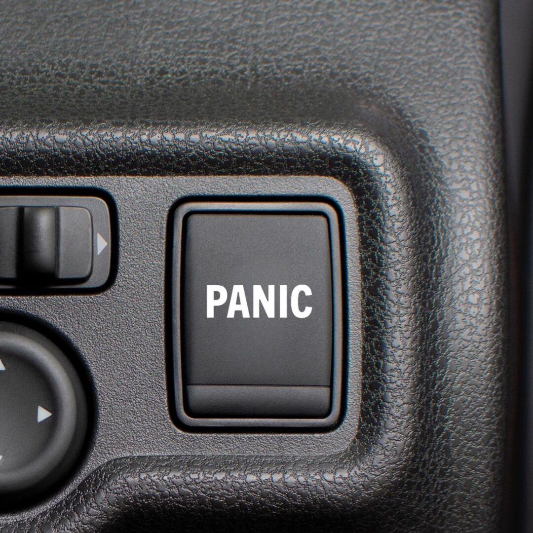 Panic Button Decal | Panic Decal | Panic Decal for Empty Button in Car ...