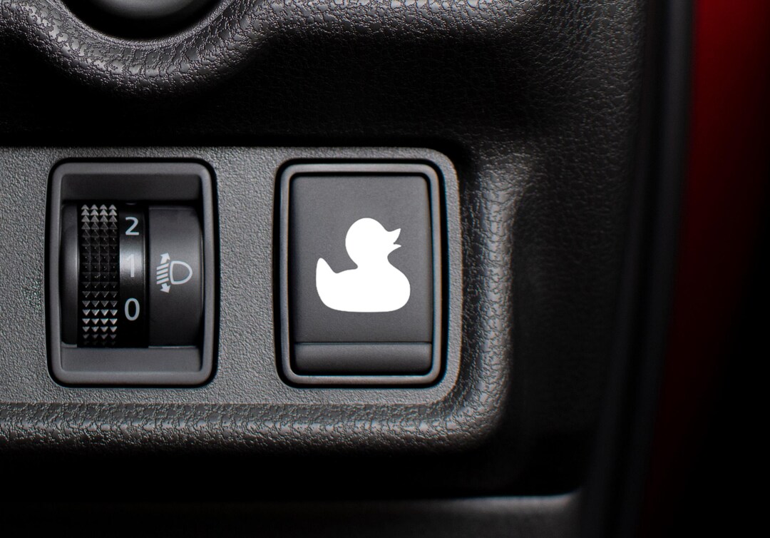 Duck Button Decal | Car Blank Button Decal | Duck Button | Blank Button ...