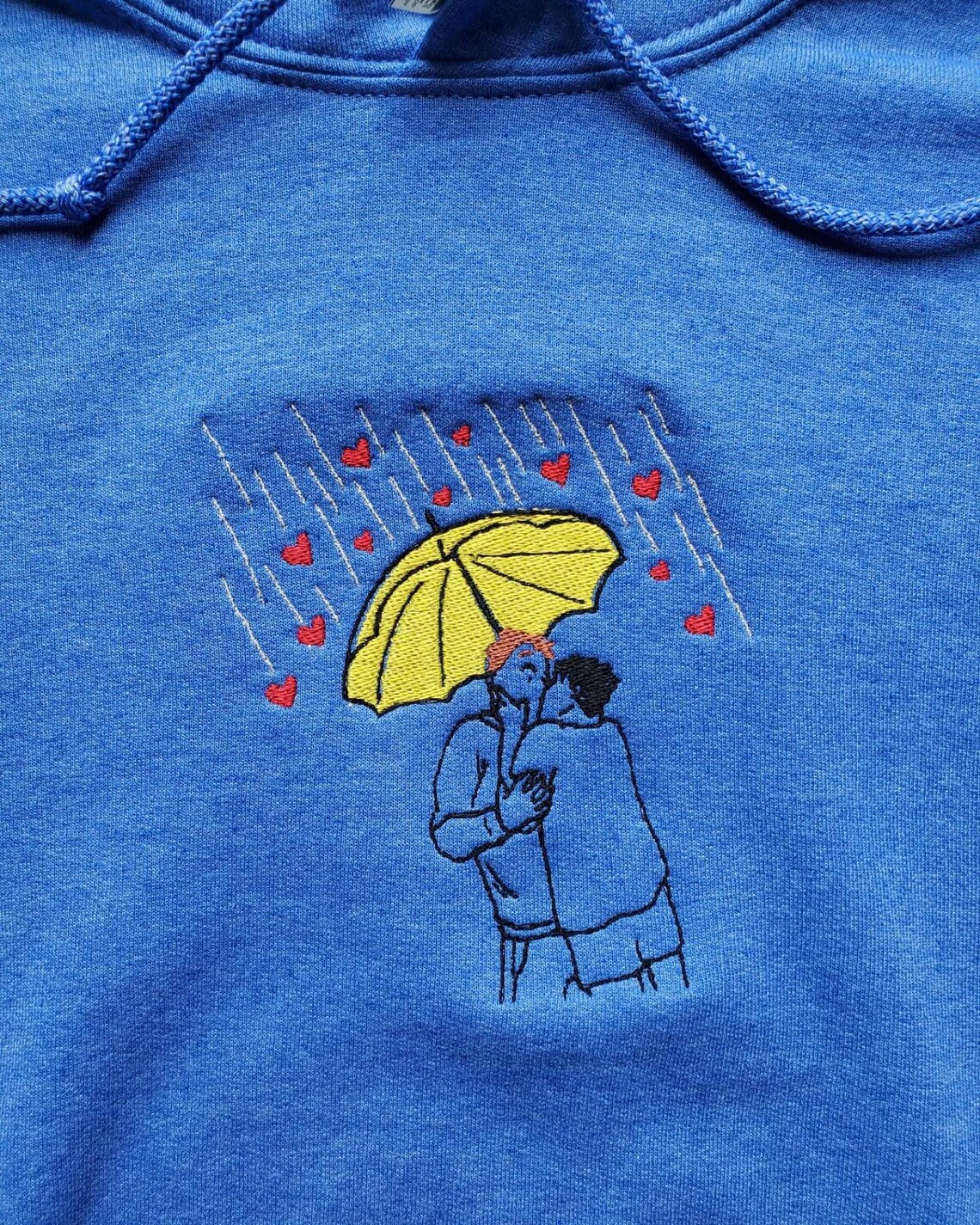 Heartstopper Netflix Nick and Charlie Kiss Embroidered Hoodie - Etsy