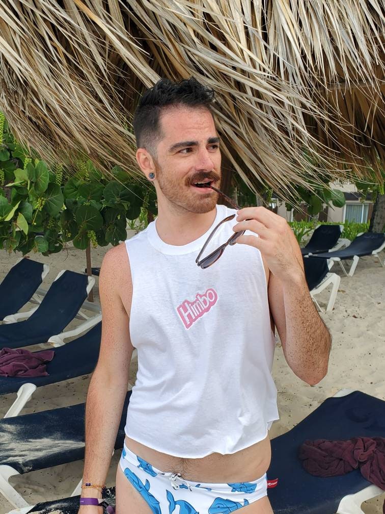 Himbo Embroidered Crop Top Shirt | Etsy