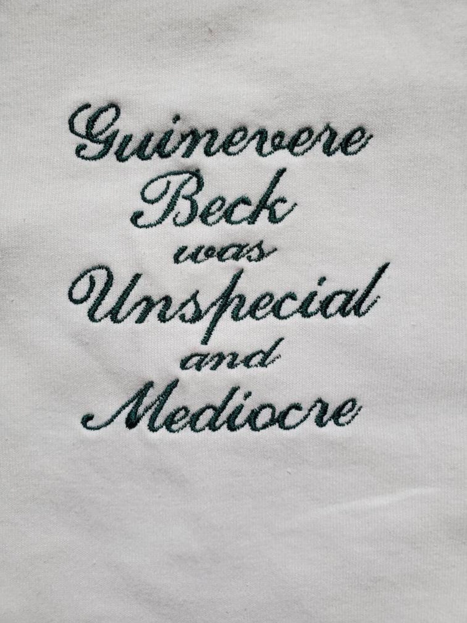 Netflix You Guinevere Beck Embroidered Unisex Cotton T-shirt - Etsy