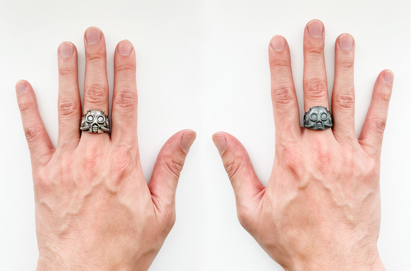 BLACK Nameless Ghoul Ghost IMPERA Ring Sterling Silver - Etsy