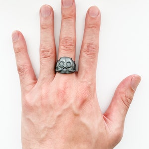 BLACK Nameless Ghoul Ghost IMPERA Ring Sterling Silver - Etsy