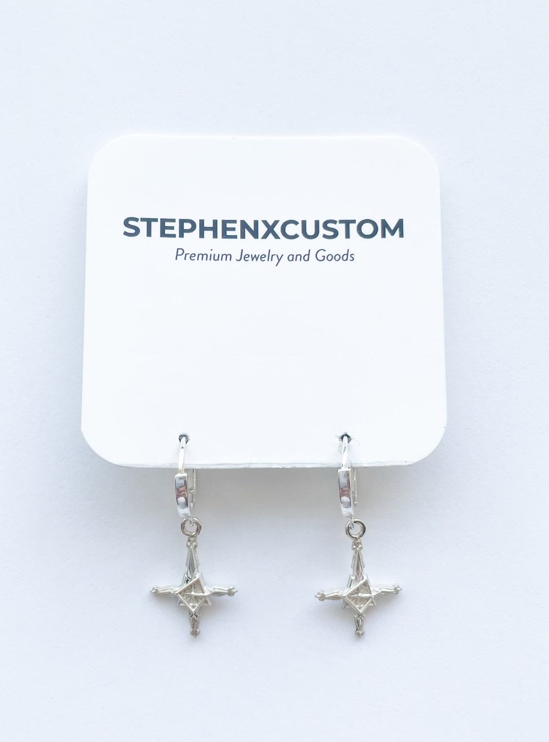 IMPERA Grucifix of Ghost Huggie, Hoop Earrings - Etsy