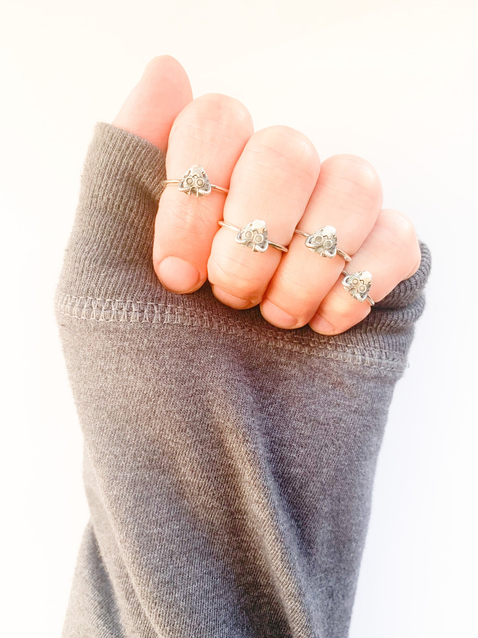 Nameless Baby Ghoul Ghost IMPERA Petite Ring Sterling Silver - Etsy