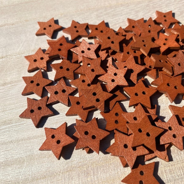 Star Shaped Buttons - Etsy
