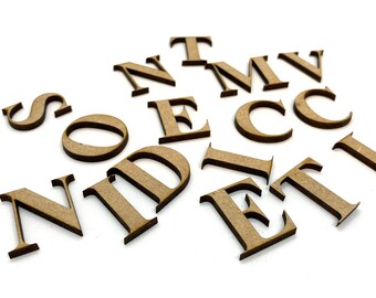 X10 Unfinished Wooden Letters or Numbers Any Combination - Etsy