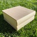 Unfinished Wooden Box Book Shaped With 4 Compartments, Unfinished Wood ...