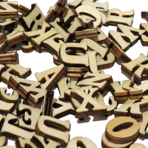 X10 Unfinished Wooden Letters or Numbers, Any Combination, Small ...