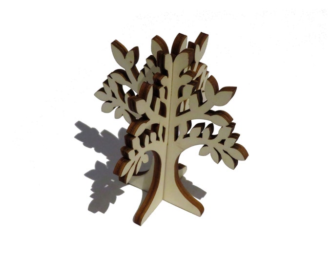 3D Wooden Tree, Tree Shape, Wooden Tree, Unique Wood Tree, Wood Tree ...