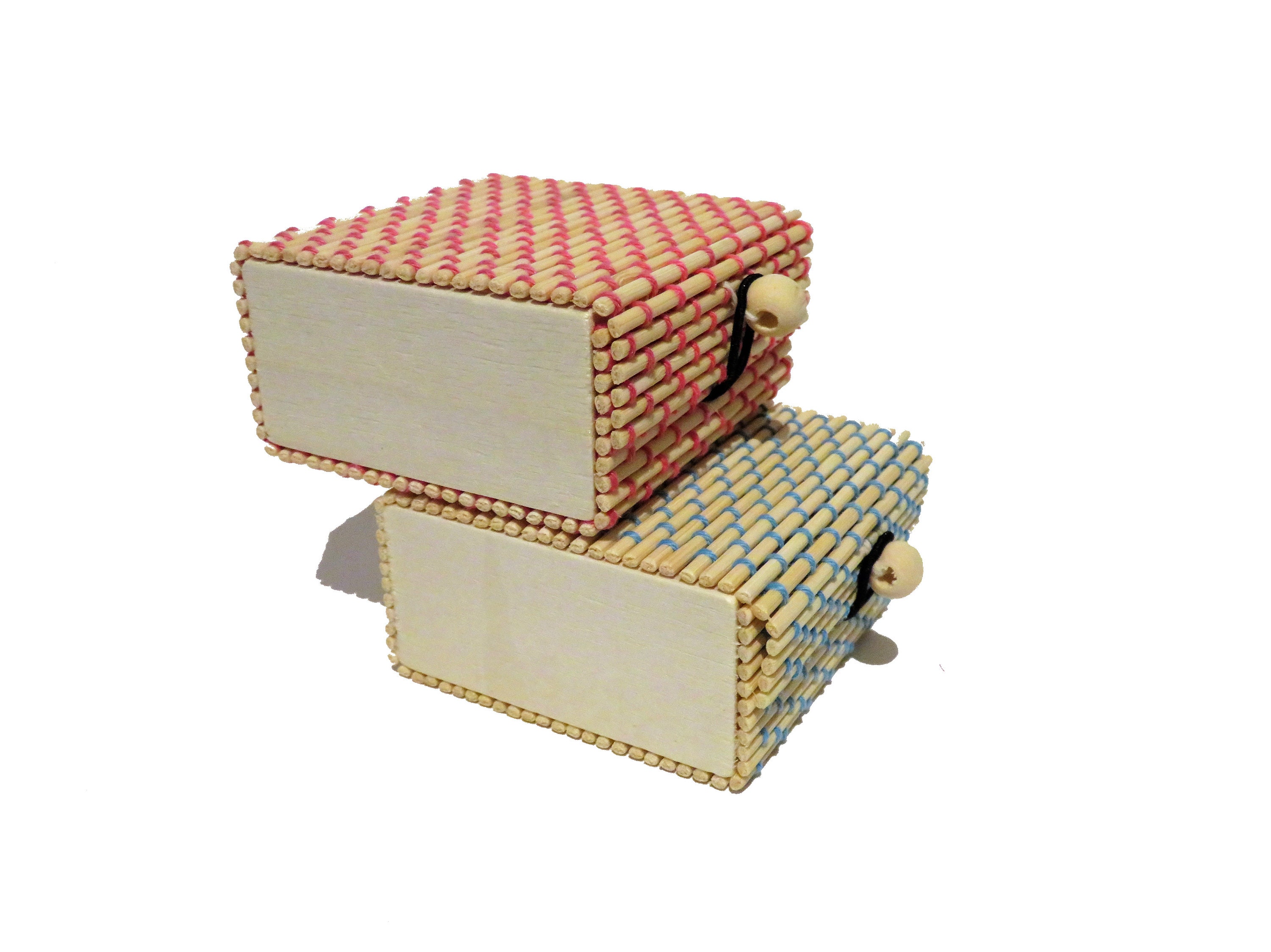 Mini Wooden Box Baby Pink Color Baby Blue Color Wooden - Etsy
