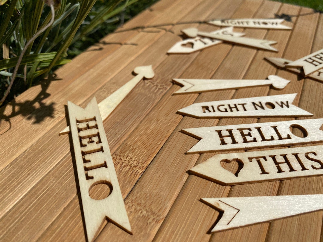 X5 Unfinished Wooden Destiny Arrows, Wood Arrow Shape, Wooden Shapes ...