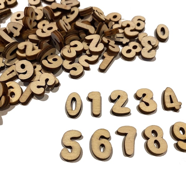 Wooden Numbers - Etsy