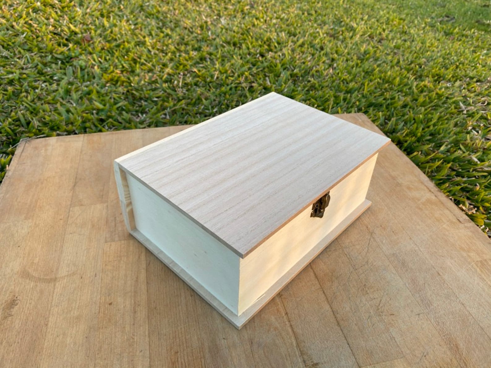 Unfinished wooden box book shaped with 6 compartments | Etsy