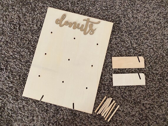 Donuts Sign Laser Cut Wood Sign Dessert Bar Signs Backdrop | Etsy