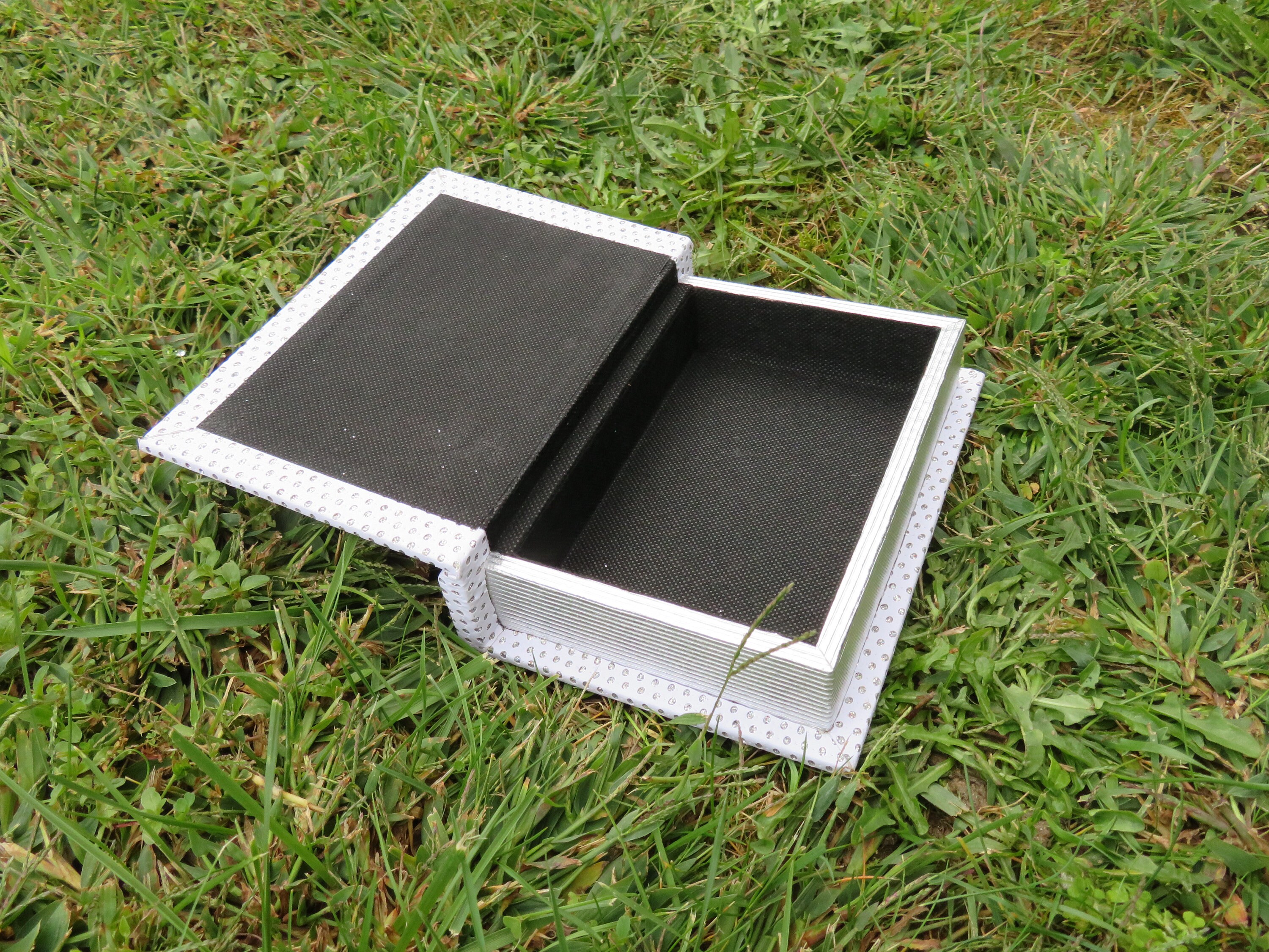 Wooden White Box Book Shaped Vegan Box Wood Box Wooden Box | Etsy