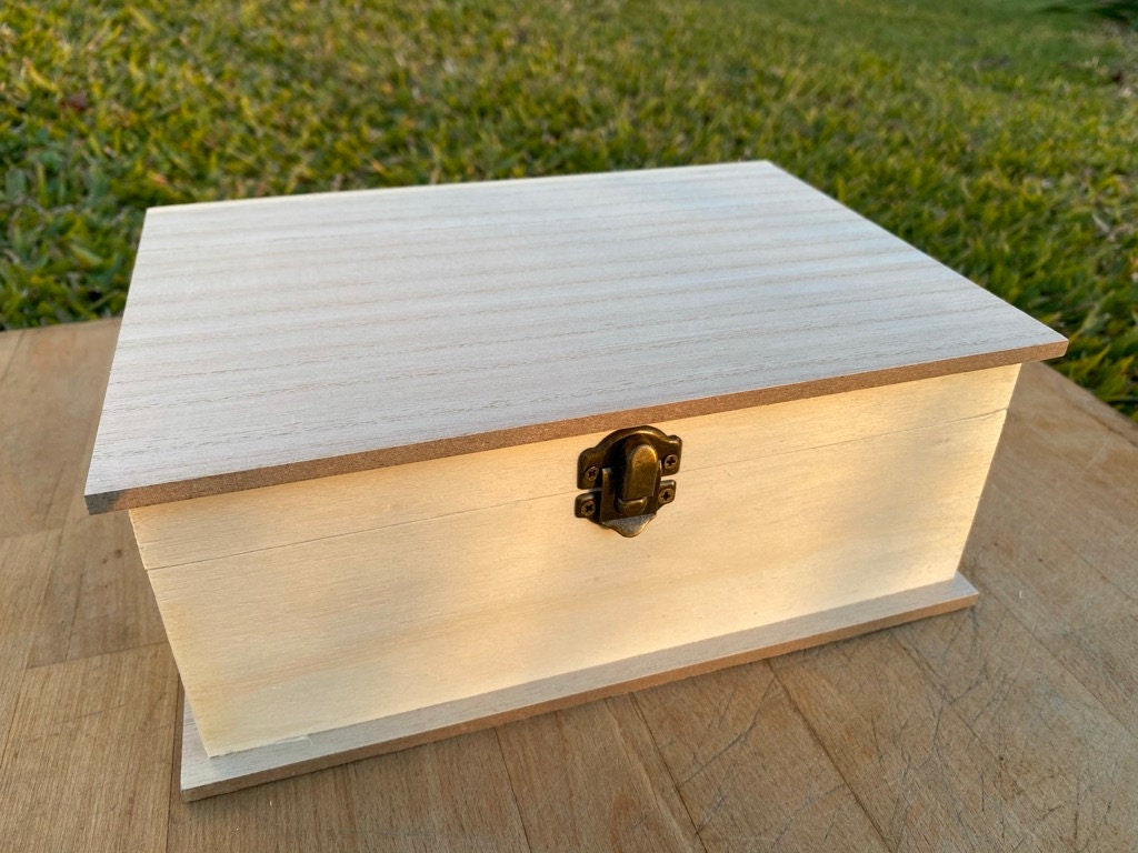 Unfinished Wooden Box Book Shaped With 6 Compartments, Unfinished Wood ...