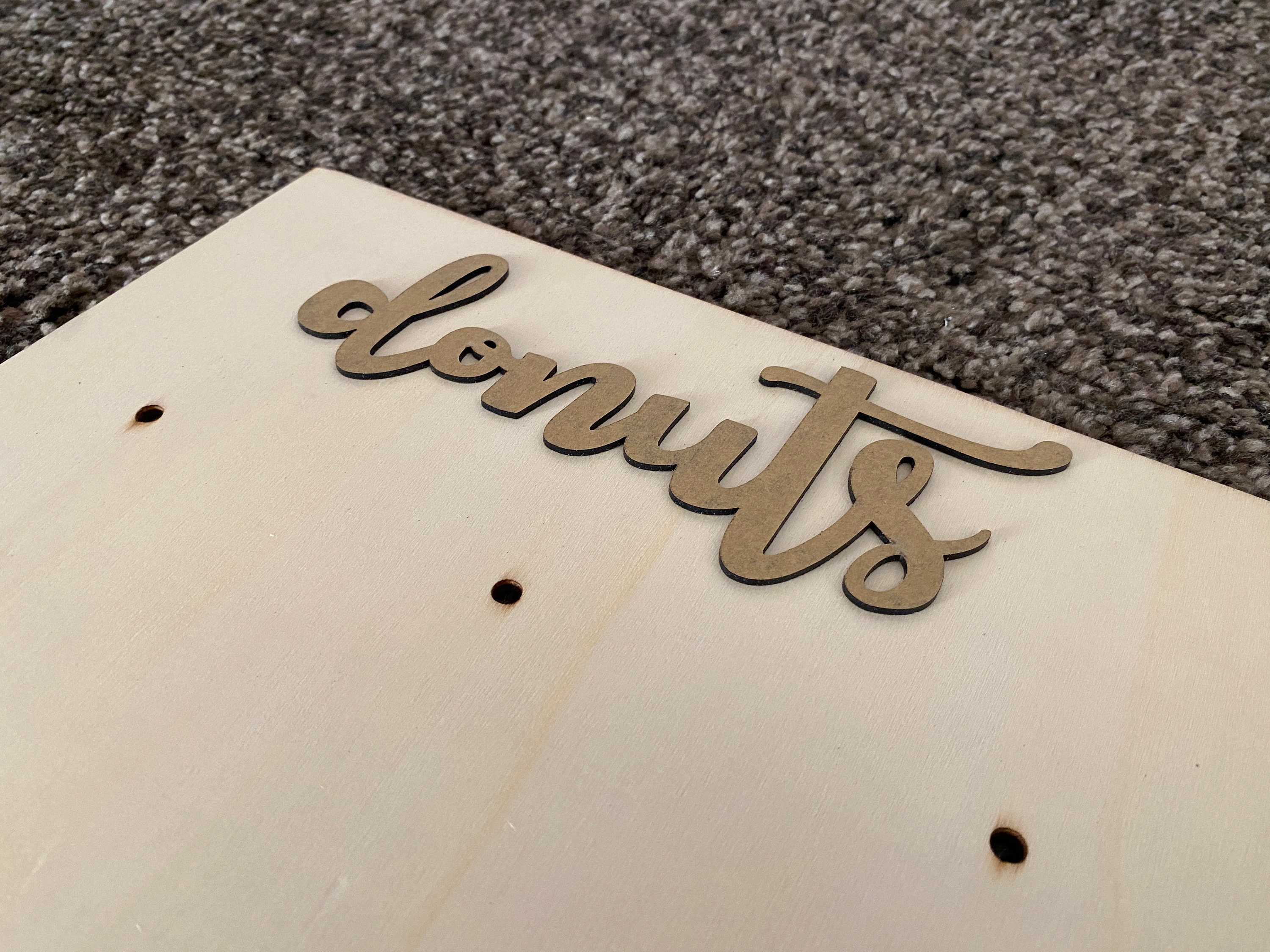 Donuts Sign Laser Cut Wood Sign Dessert Bar Signs Backdrop | Etsy