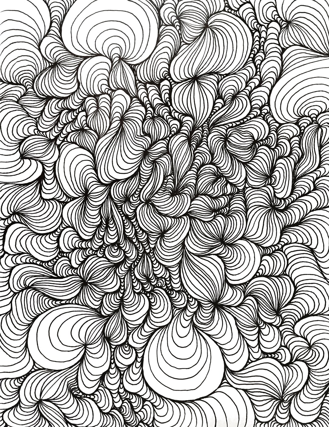 OP Art Coloring Page - Etsy