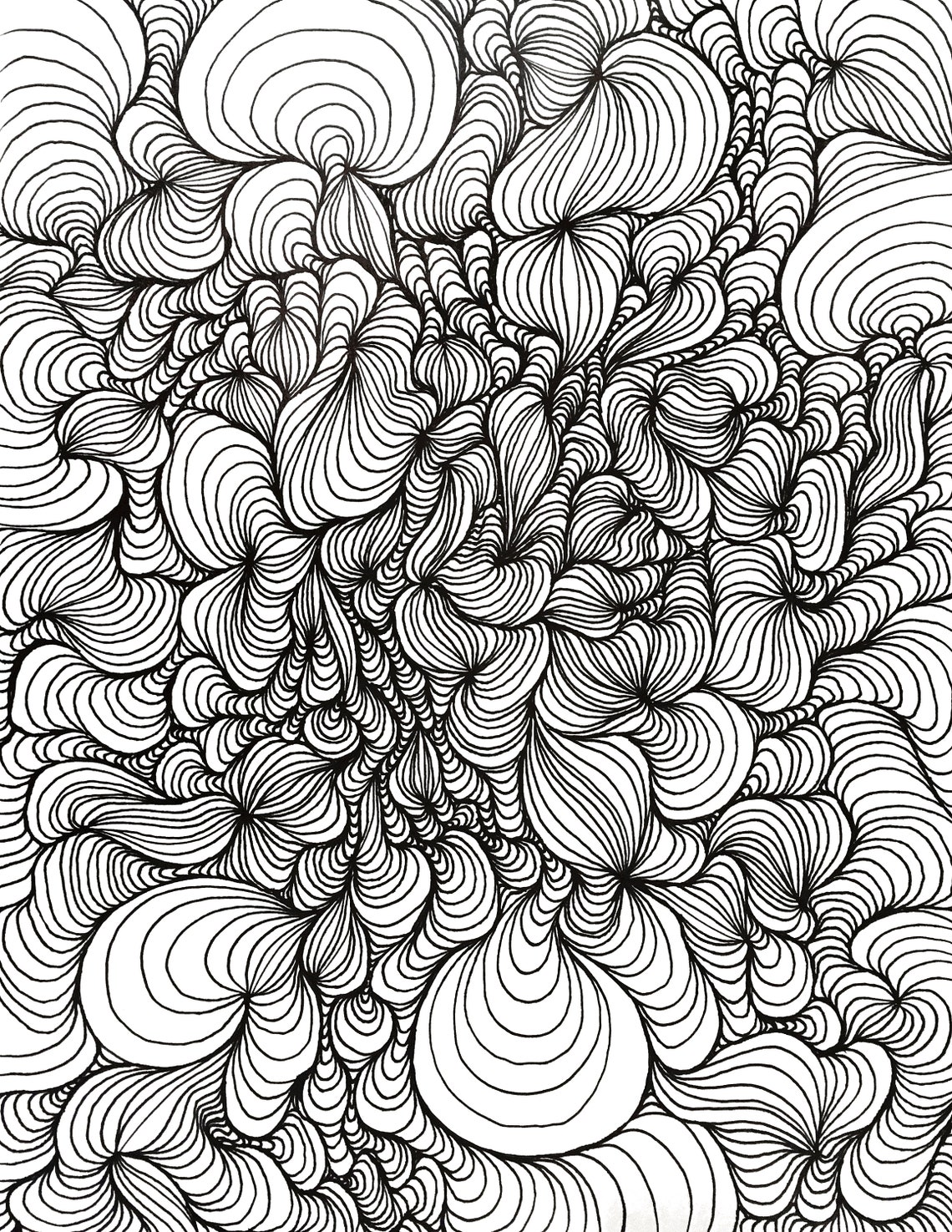 OP Art Coloring Page - Etsy