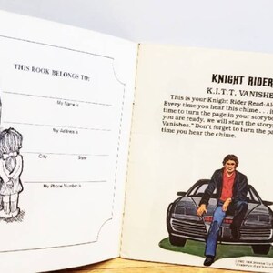 Knight Rider Book and Tape Vintage Knight Rider Book and - Etsy