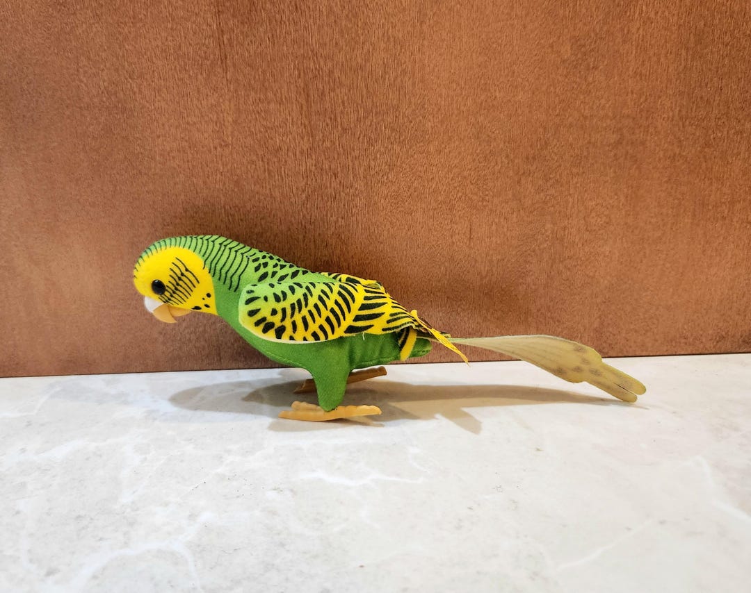 Vintage Steiff Parakeet, Steiff Hansi Parakeet, Green Yellow Bird Plush ...