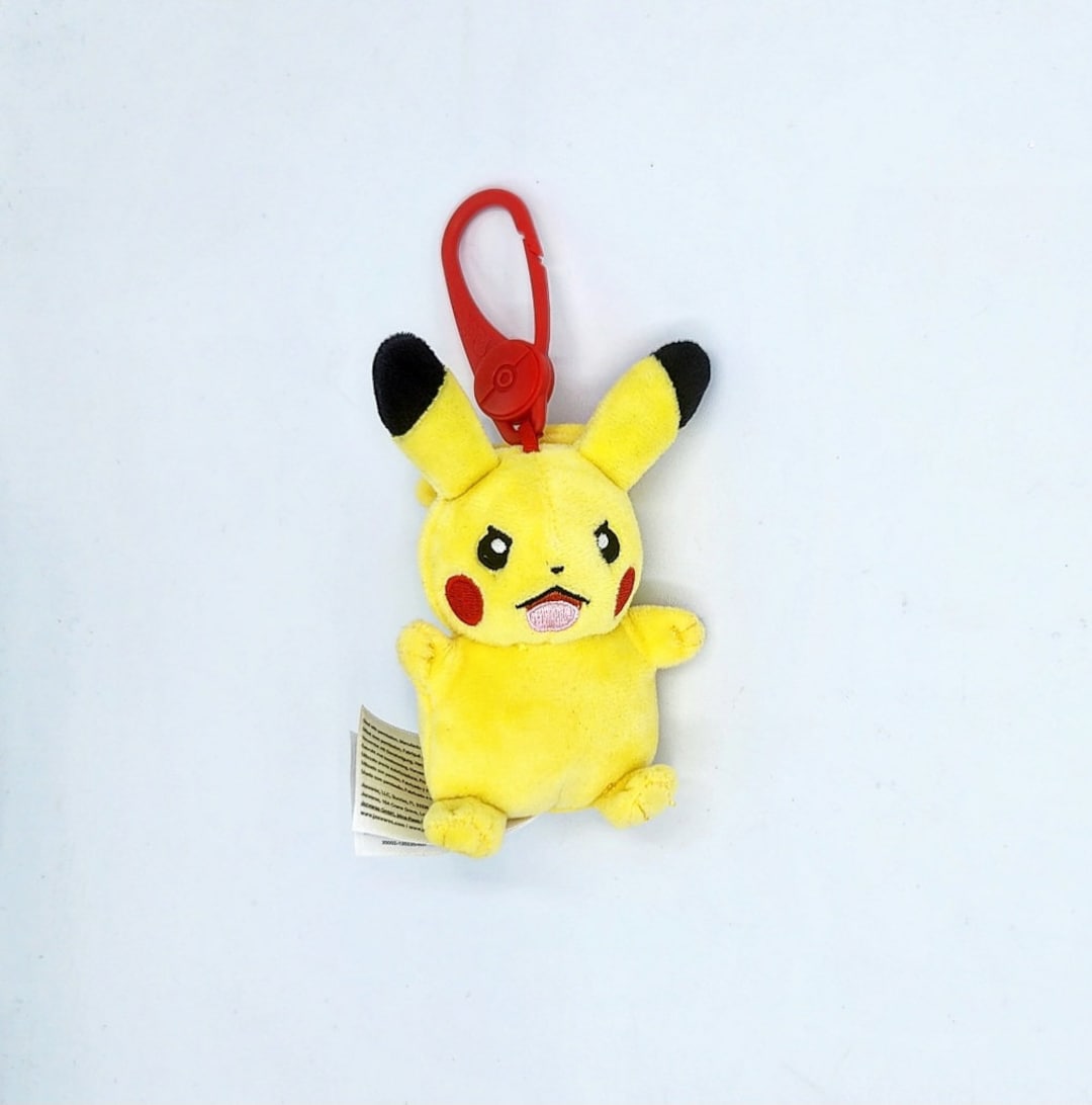 Pikachu Plush Keychain Pikachu Keychain Vintage Pikachu - Etsy
