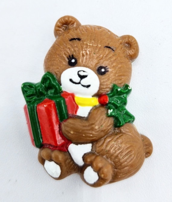 Vintage Teddy Bear Pin, Vintage Teddy Bear Brooch, Te… - Gem