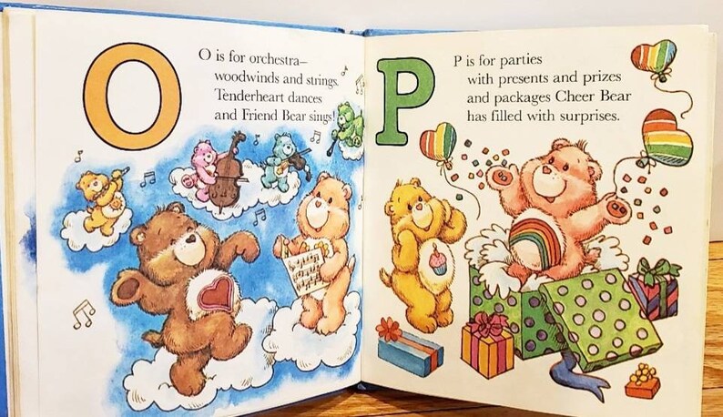 Vintage Care Bears Book the Care Bears Book of Abcs Care | Etsy