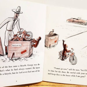 Curious George Rides a Bike, Vintage Curious George, Curious George ...