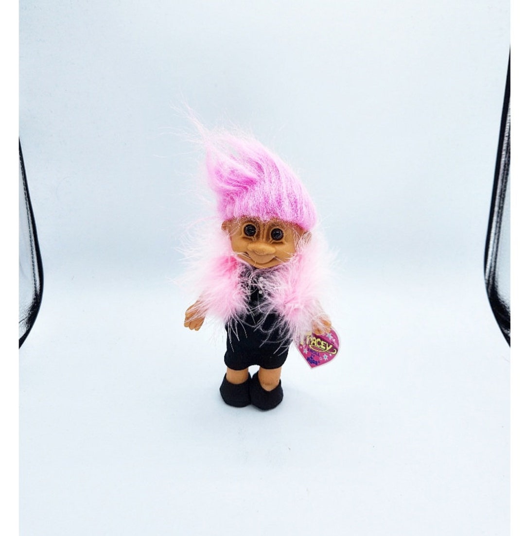 Pink Troll Doll, Vintage Tracy Troll, Tracey Troll, Pink Hair Troll ...