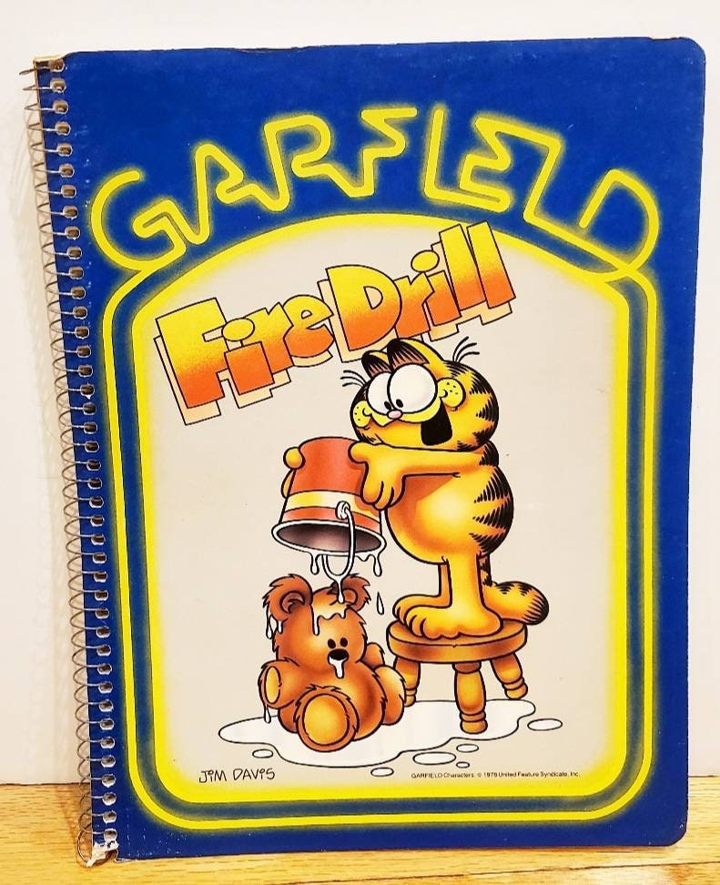 Vintage Garfield Notebook Garfield Notebook 80s Garfield - Etsy