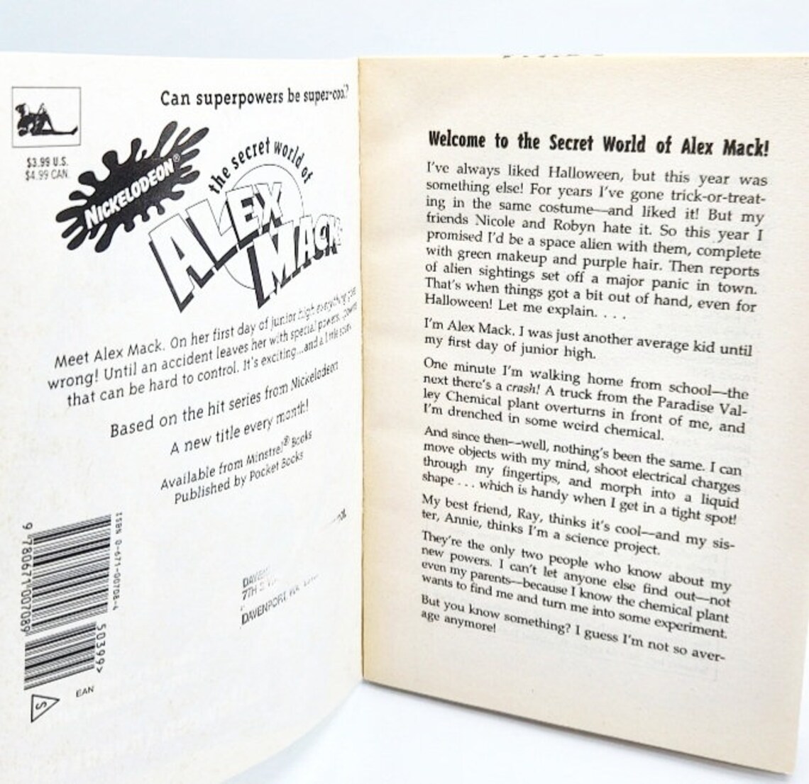 Secret World of Alex Mack Book, Secret World of Alex Mack, Alex Mack ...